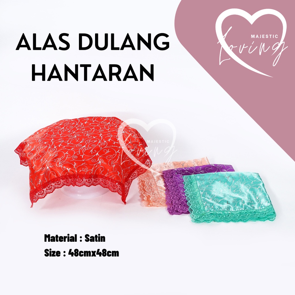 Alas Dulang Hantaran Bercorak /Dulang Hantaran / Kain Satin Dulang ...