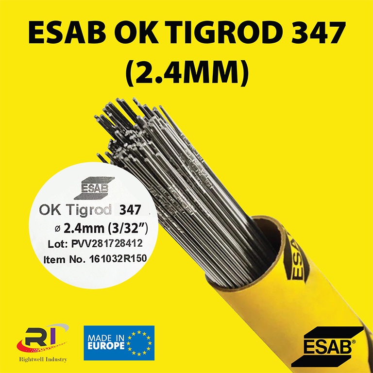 ESAB OK Tigrod 347 Stainless Steel ER347 Grade TIG Welding Rod (2.4mm, 5kg) | Shopee Malaysia