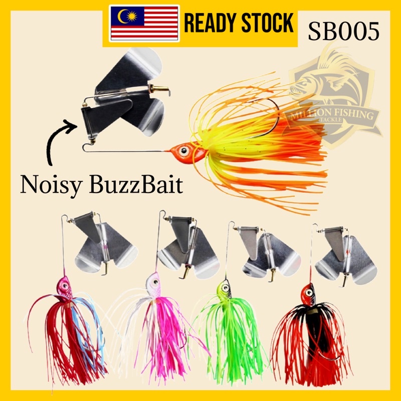 【Spinner Bait - 005】Umpan Tiruan Noisy BuzzBait Fishing Lure 14.7g ...