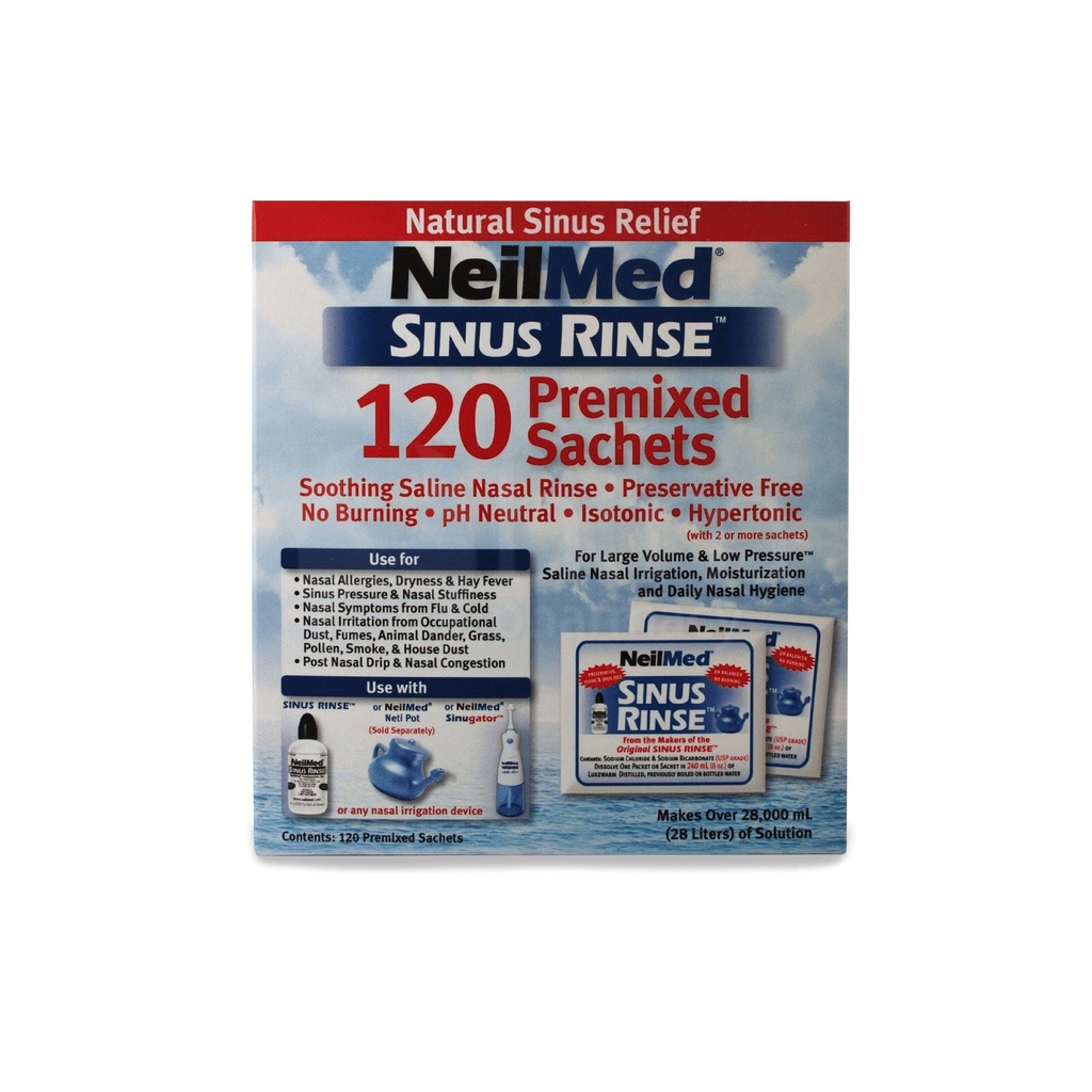Neilmed Sinus Rinse 120 Premixed SAC (ADULT) 120'S HMS Healthstore ...