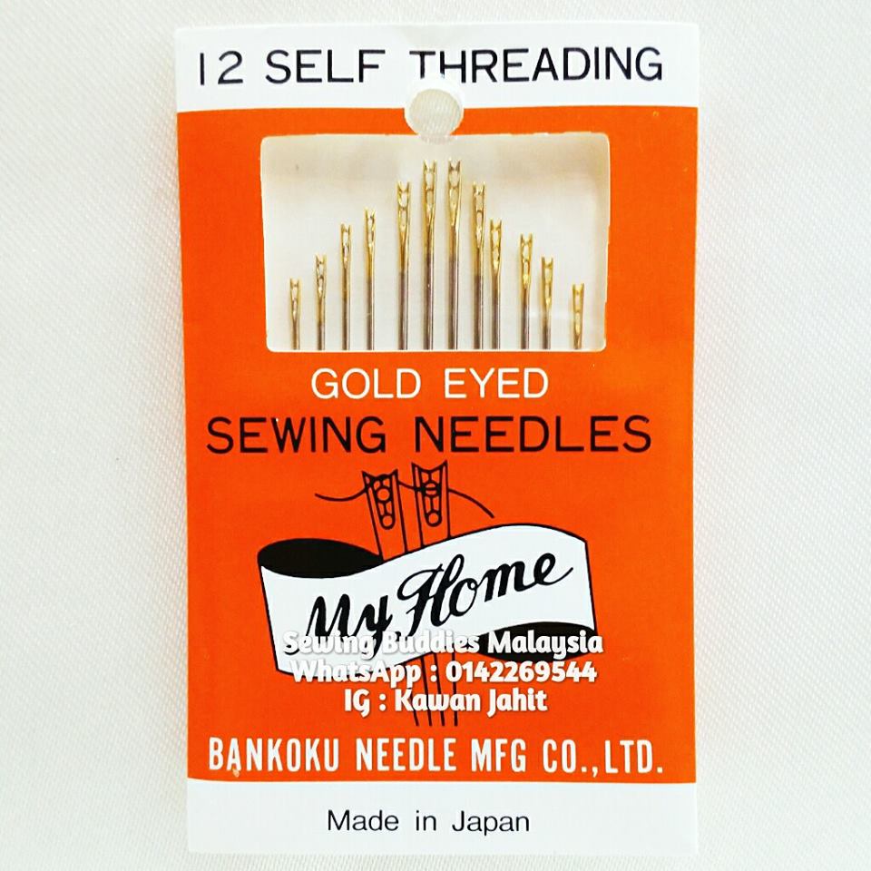 Japan My Home Gold Eyed Self Threading Needle | Shopee Malaysia