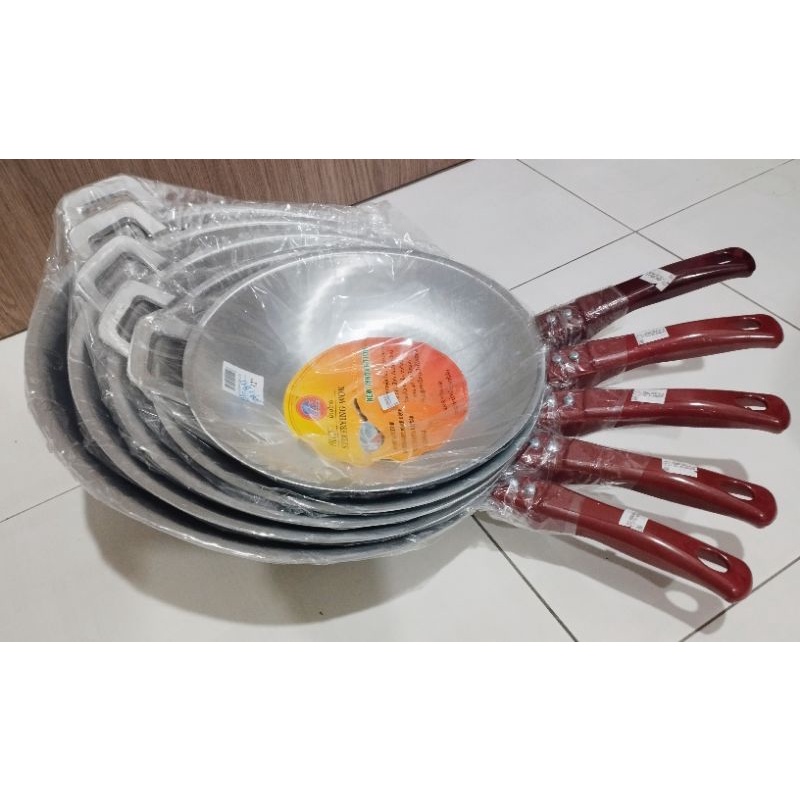 Single Handle Aluminium Wok🇨🇷Alloy Stir Frying Wok🇨🇷单柄铝锅🇨🇷Kuali Tangkai ...
