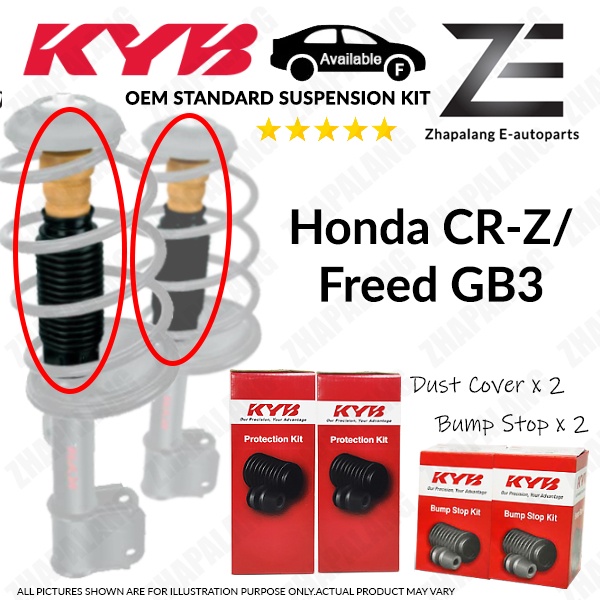 Honda CRZ Freed GB3 KYB Front Absorber Dust Cover Shaft Bump Stops Stopper Protection Kit Kayaba ...