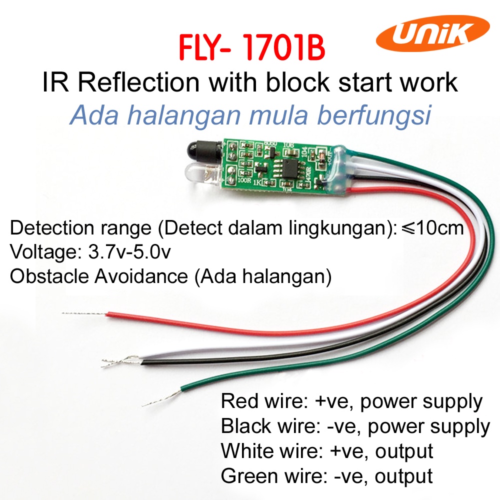 [UNIK] Infrared Sensor with Block Stop / Start / Sound Working / Sensor ...