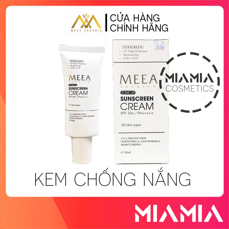 Genuine MeeA Organic Sunscreen Full 50ml - Skin Tone Lifting Sunscreen ...