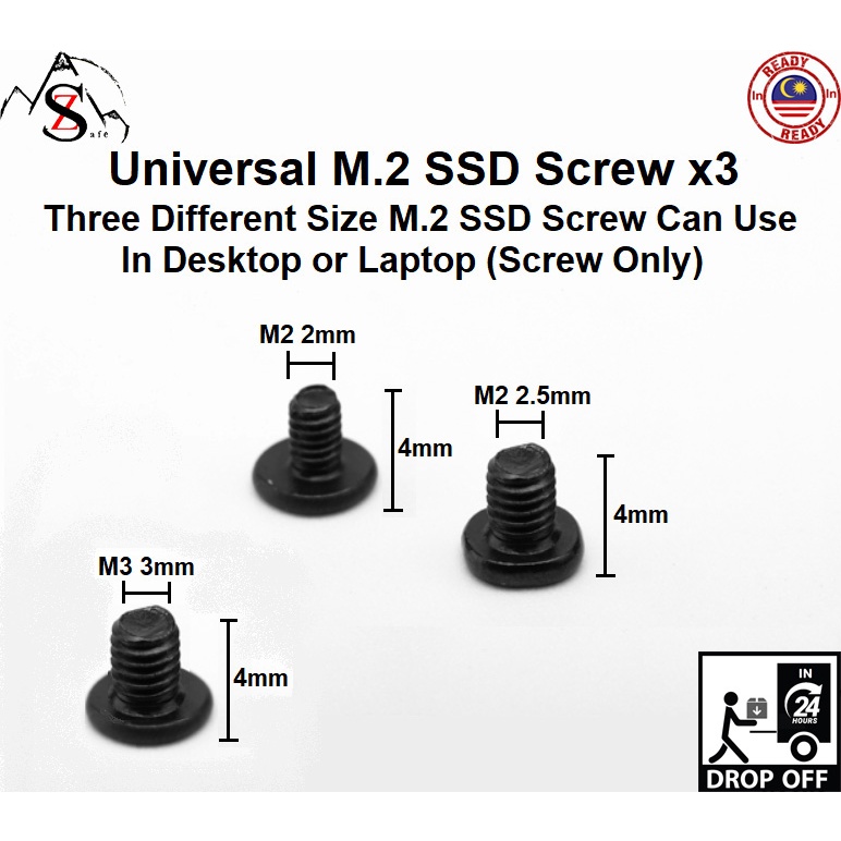 PC Computer screw for M.2 SSD, NVME SSD, Network Card Screw Asus ...