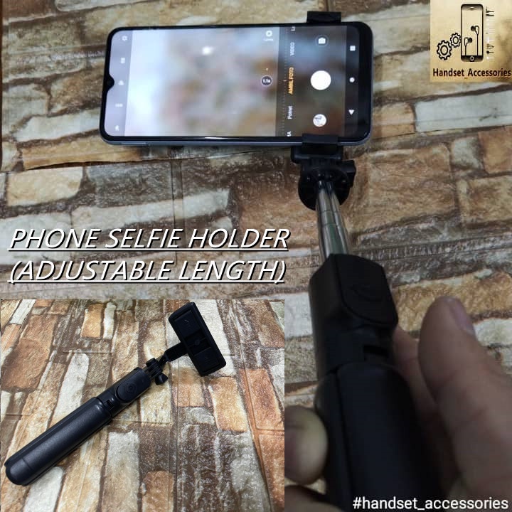 phone holder selfie stick integrated tripod wireless handset bluetooth ...