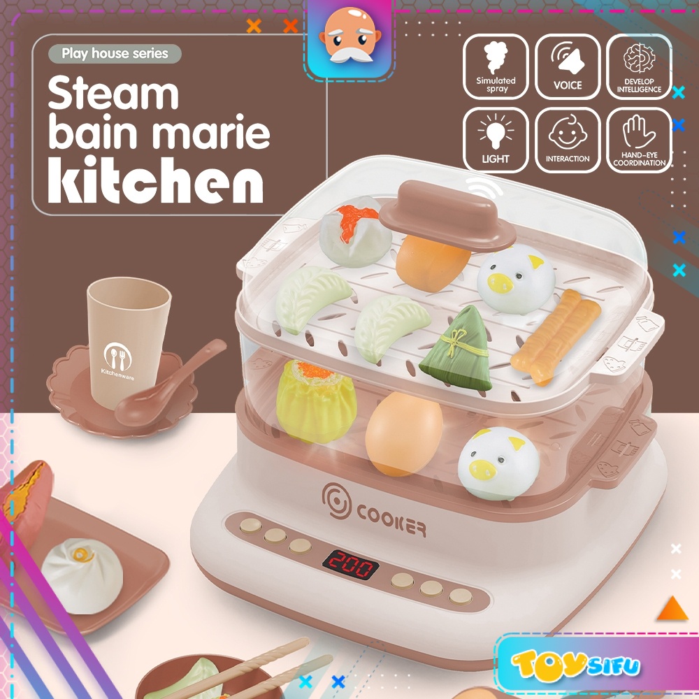 [Steam & Sound] Grill Barbeque BBQ Steampot Hotpot Food Cooking Pretend ...