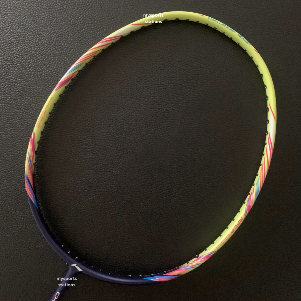 LI-NING Challenger 24 Boost 4UG6 (For Smash) Navy-Lime Badminton Racket ...