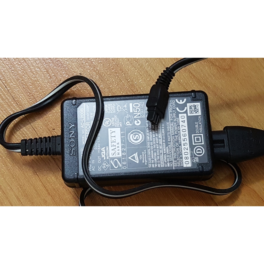Original Sony AC-DC Power Adapter for Sony Camcoder Handycam AC-L200B ...