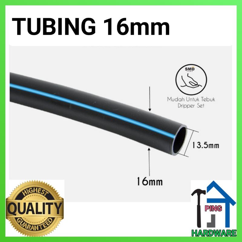 (1 METER) 16MM LDPE POLY TUBING PIPE HOSE | PAIP AIR | FERTIGASI ...