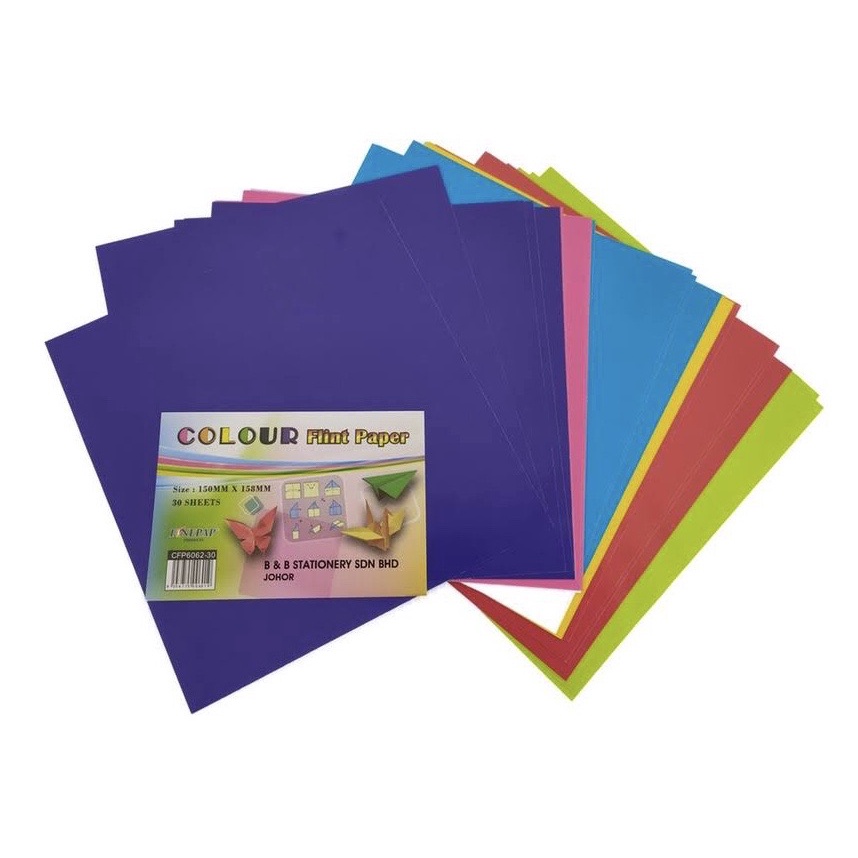 origami paper/flint paper/colour paper/kertas warna | Shopee Malaysia