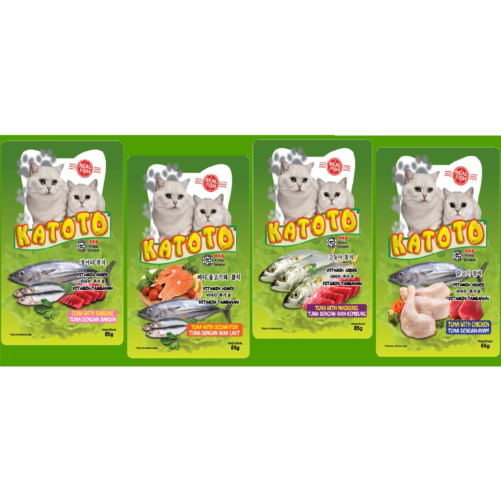 KATOTO cat wet food pouch 85g x 1 pkt (makanan kucing basah) | Shopee ...