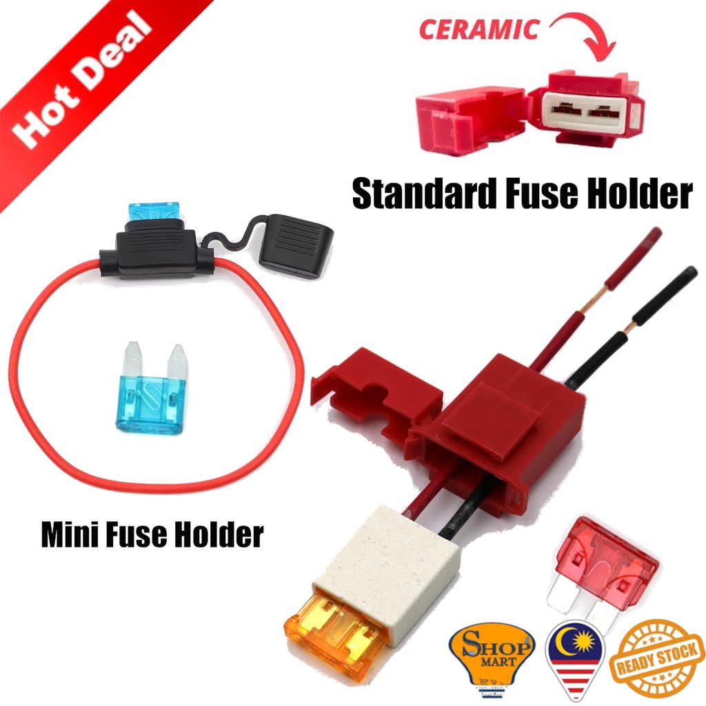 1pc 12V 40A Car Fuse Holder Mini Medium Standard Fuses Blade Holder ...