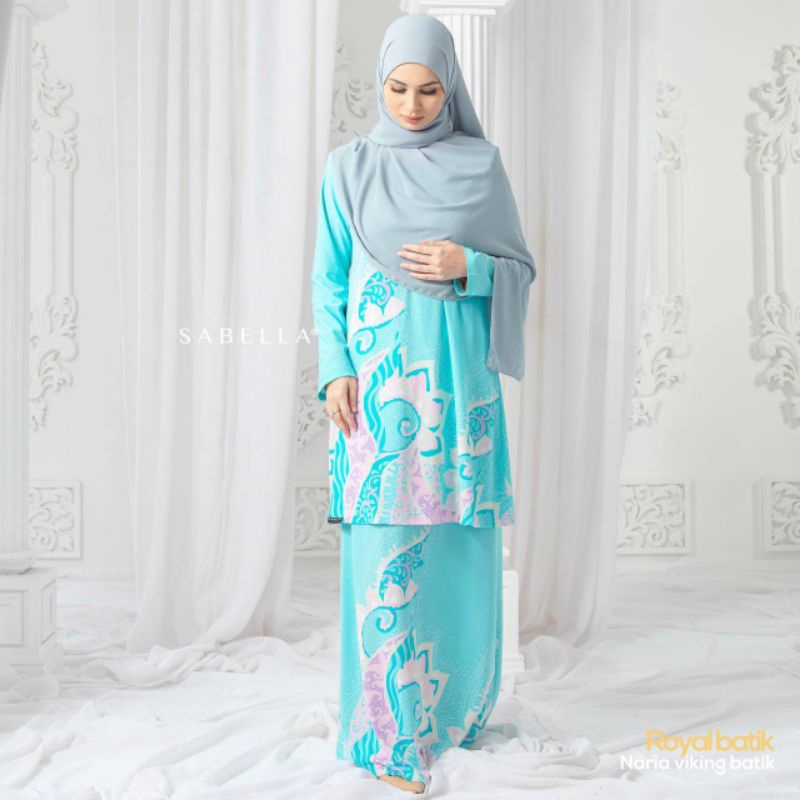 Sabella Baju Kurung Queeny Batik Saiz XS, S, M, L dan XL Ready Stock | Shopee Malaysia