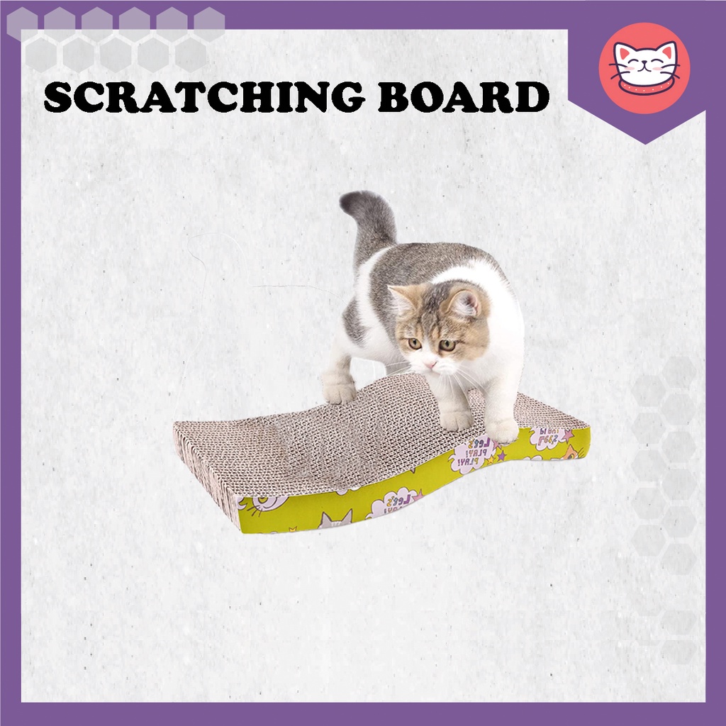 HIGH QUALITY Pet Cat Toys Cat Kitten Claw Scratching Board Pad Scratching Pad Cardboard Catnip ...