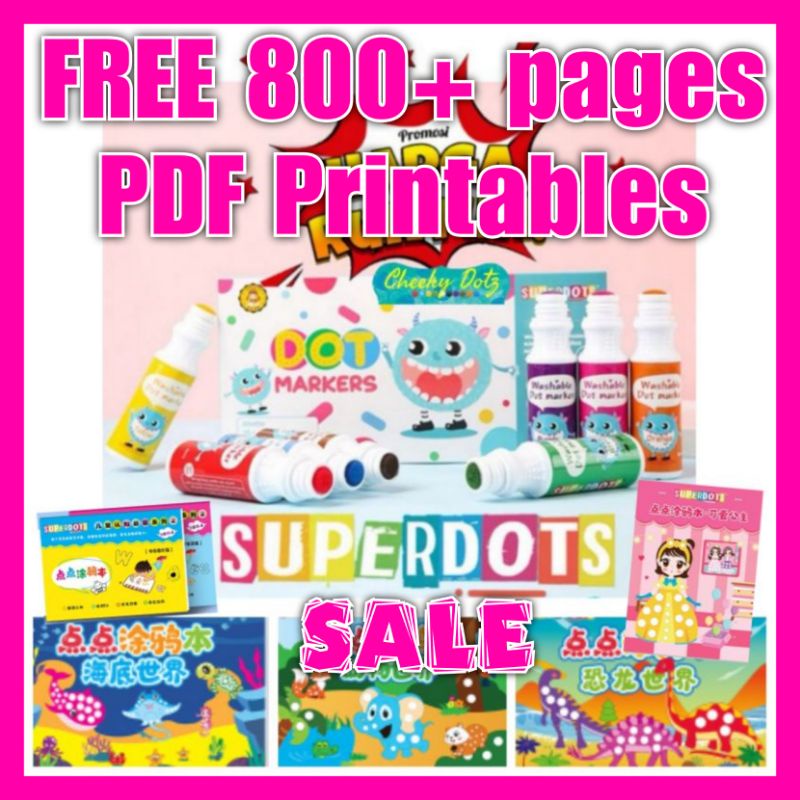 SUPERDOTS Markers Do A Dot Non-Toxic Washable [Ready Stock] [FREE ...