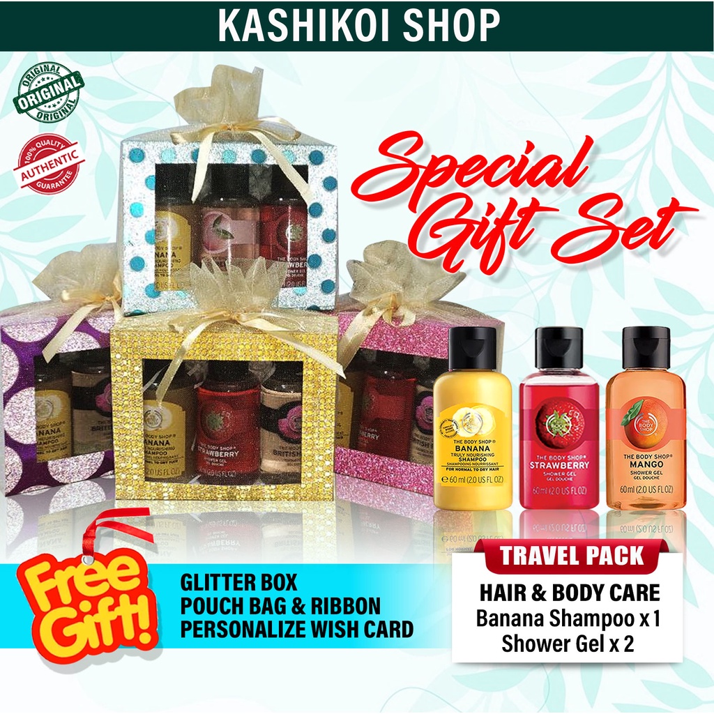 THE BODYSHOP Gift Set Travel Pack | Shopee Malaysia