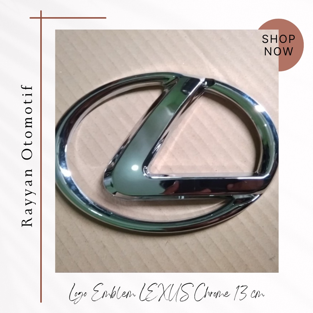 Lexus Chrome Car Logo Emblem 13 cm | Shopee Malaysia