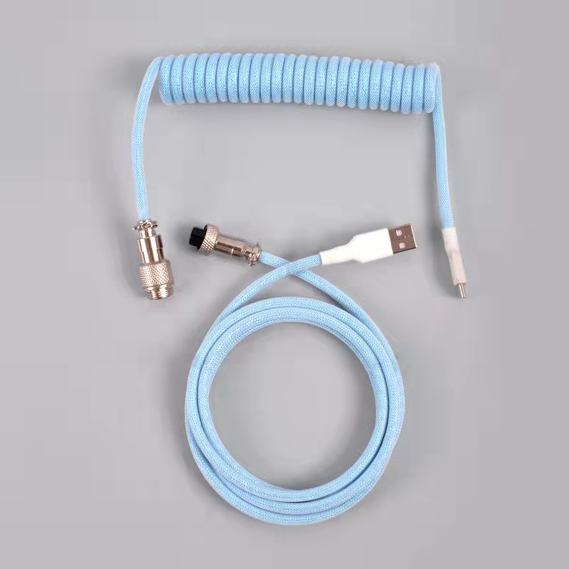 Custom Coiled Cable 3 Meter for Mechanical Keyboard USB Type A to Type ...