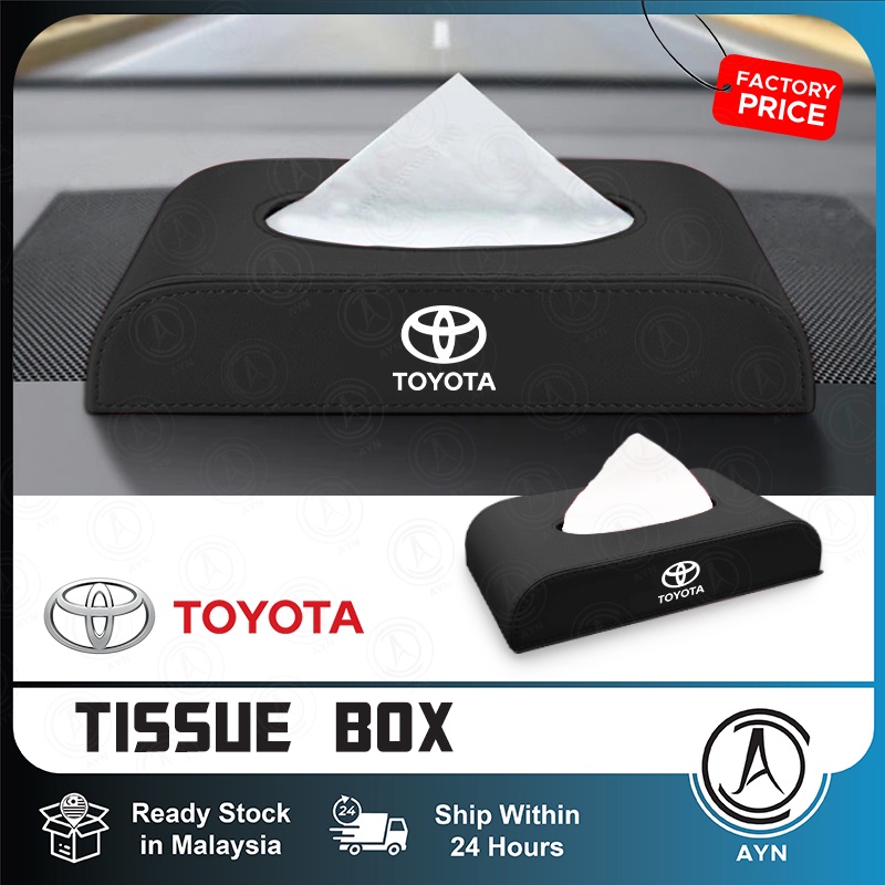 Toyota Tissue Box Leather Kotak Kertas Tisu holder Kereta Aksesori Car ...
