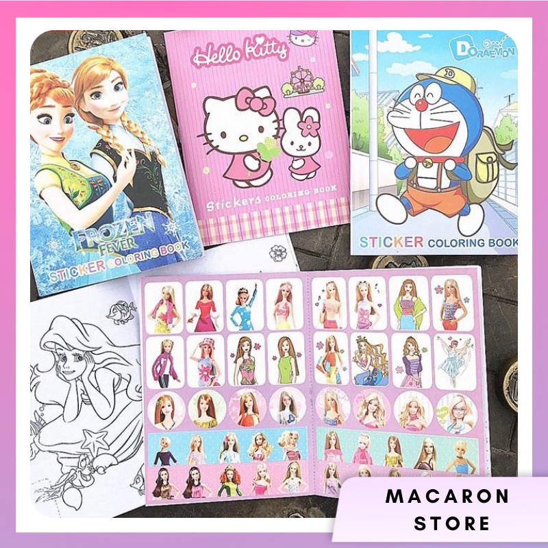 Sticker Coloring Book Disney Animate [Ready Stock Ship in 24 hours ...