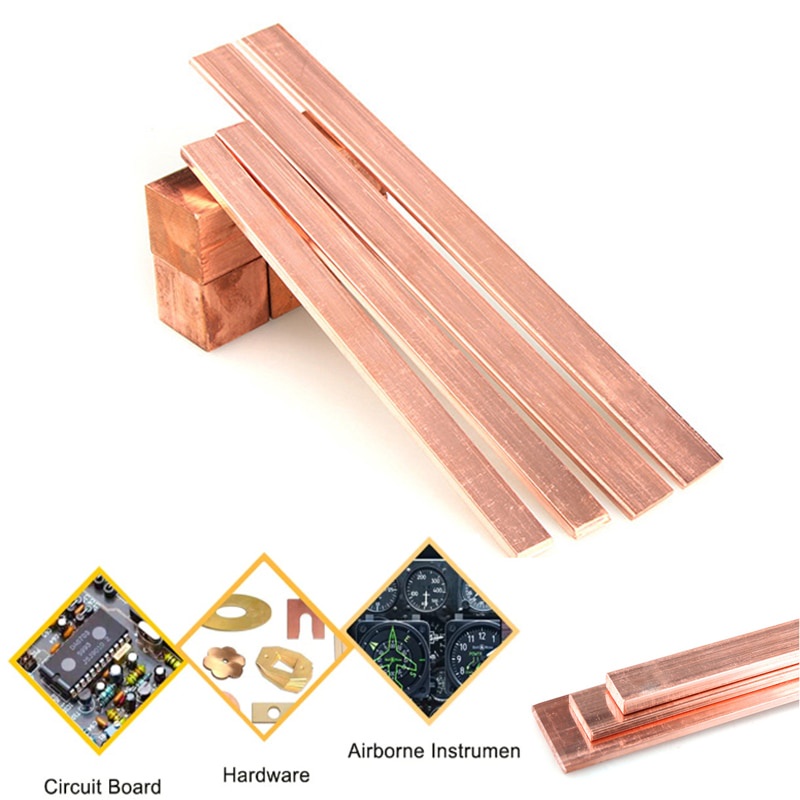 1Pcs Copper Thickness 1mm-8mm Copper Strip Red Copper Pad Copper Foil ...