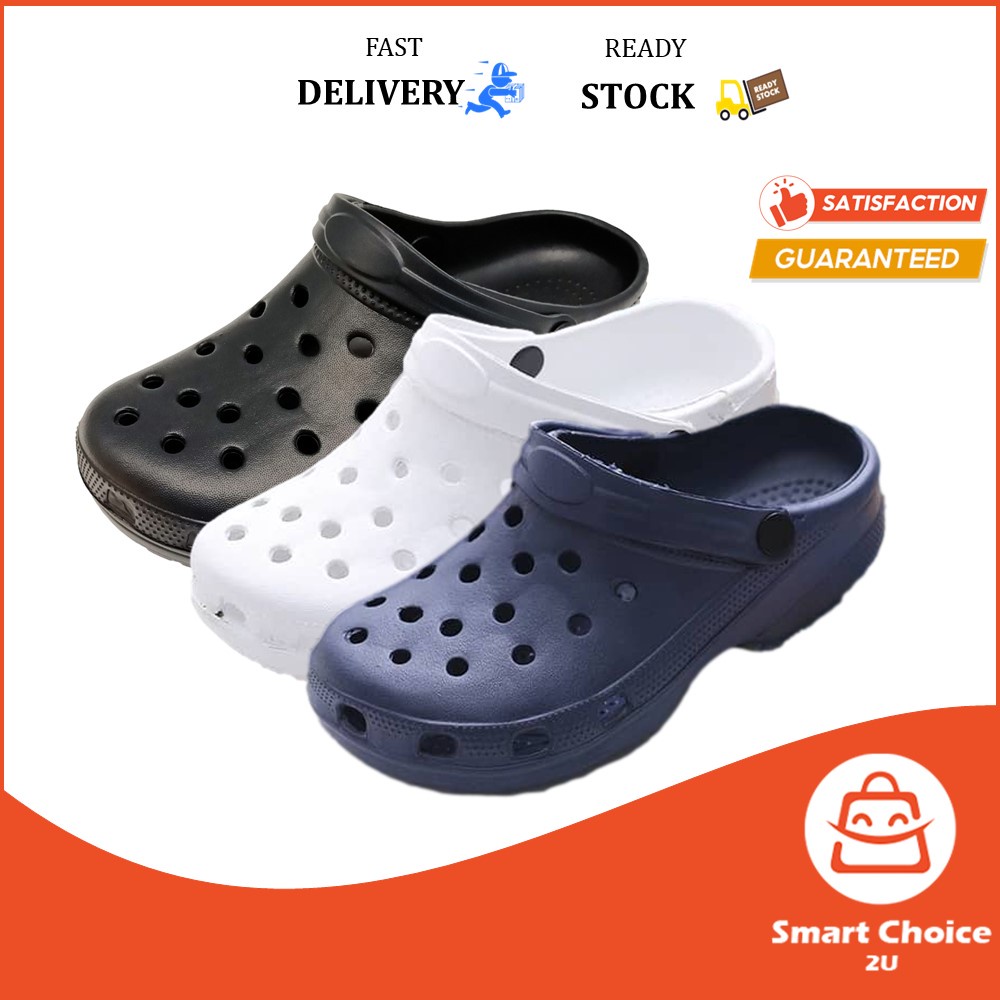 Smartchoice* Big White size 45 * Men Women Stylish Crocs Summer Sandals ...