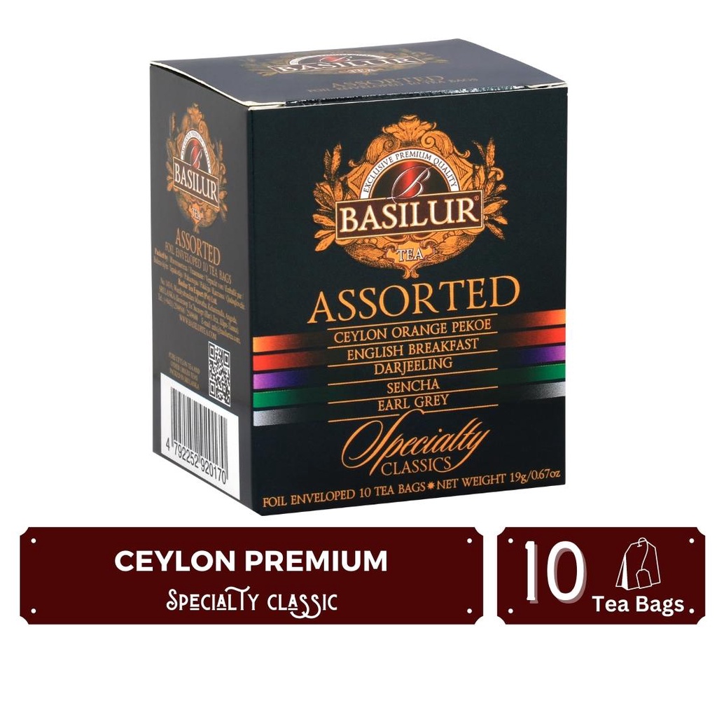 Basilur Assorted Specialty Classics Tea Bags (10 Individual) | Shopee ...
