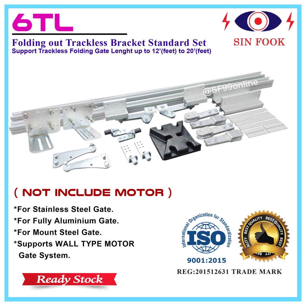Trackless Folding Bracket System AST 6TL | Shopee Malaysia