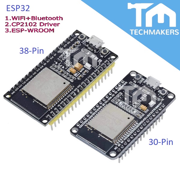 Esp32 30 Pin38 Pin Wifi Bluetooth Module Iot Node Mcu32 Node Mcu Nodemcu Esp32s Node Mcu Node 7368