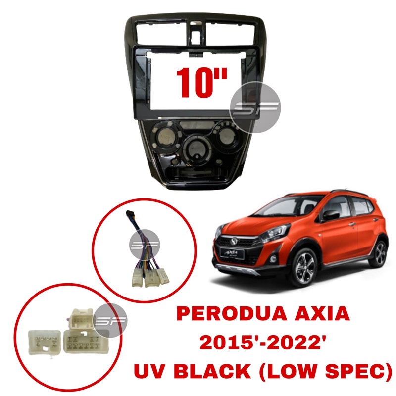 10” Inch Android Player Casing Perodua Axia Silver/Uv black Low/High ...