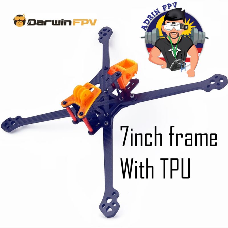 Darwin 129 FPV Quadcopter Frame 7inch racing long range Darwin129 280mm ...