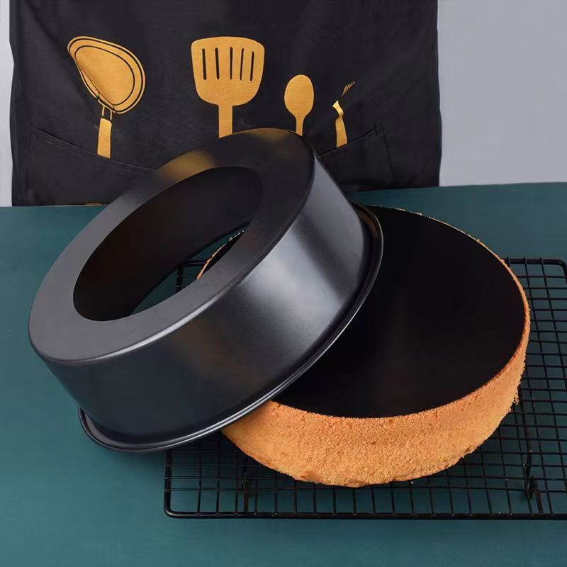 Cake Mold Removable Bottom Black Available In 2 Sizes Baking Round Can ...