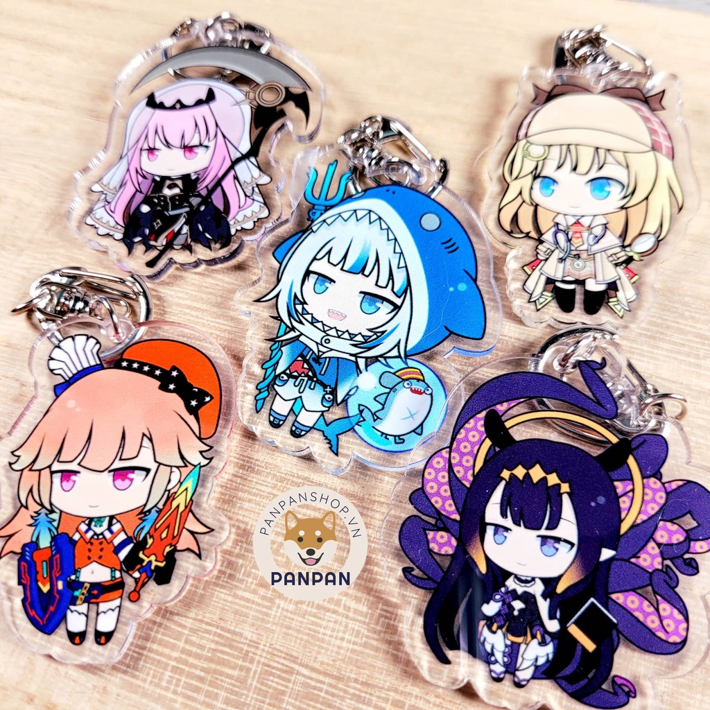 Hololive Myth VTuber mica keychain (6cm) Mori Calliope, Gawr Gura ...