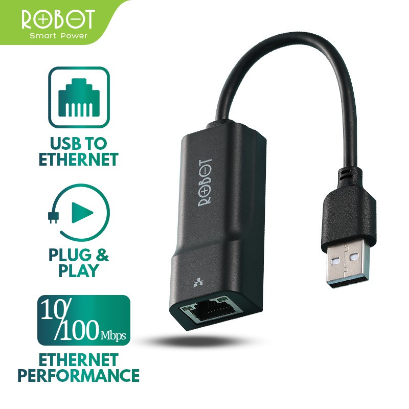 Converter LAN to USB Robot EA10 Robot EA10 USB Ethernet Adapter USB 2.0 ...