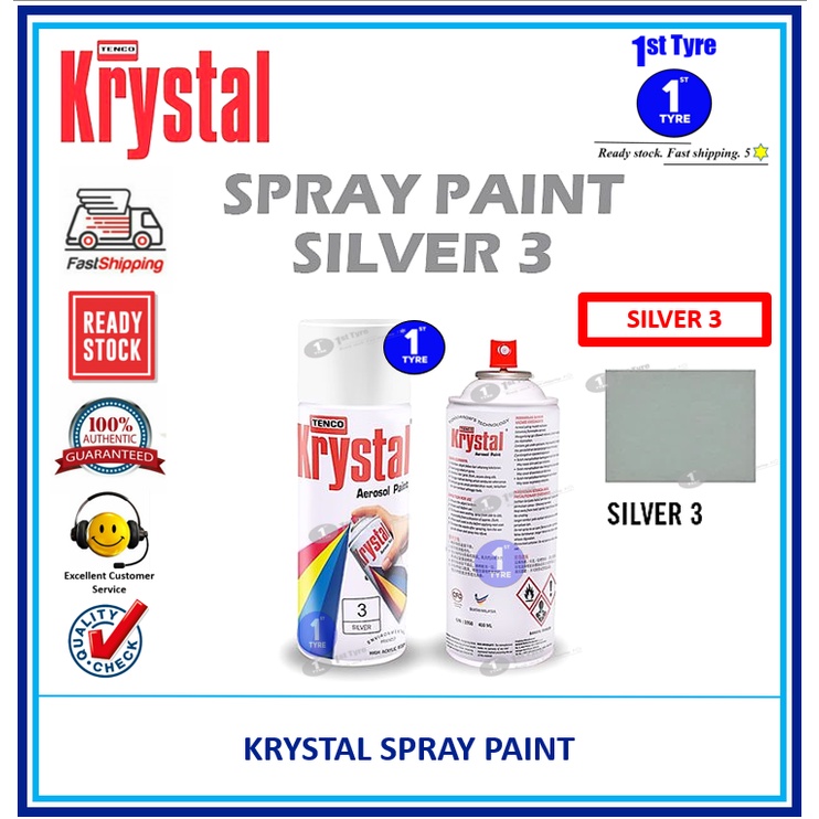 KRYSTAL & AEROMIX SPRAY PAINT 400ml Aerosol Spray Paint Automotive ...