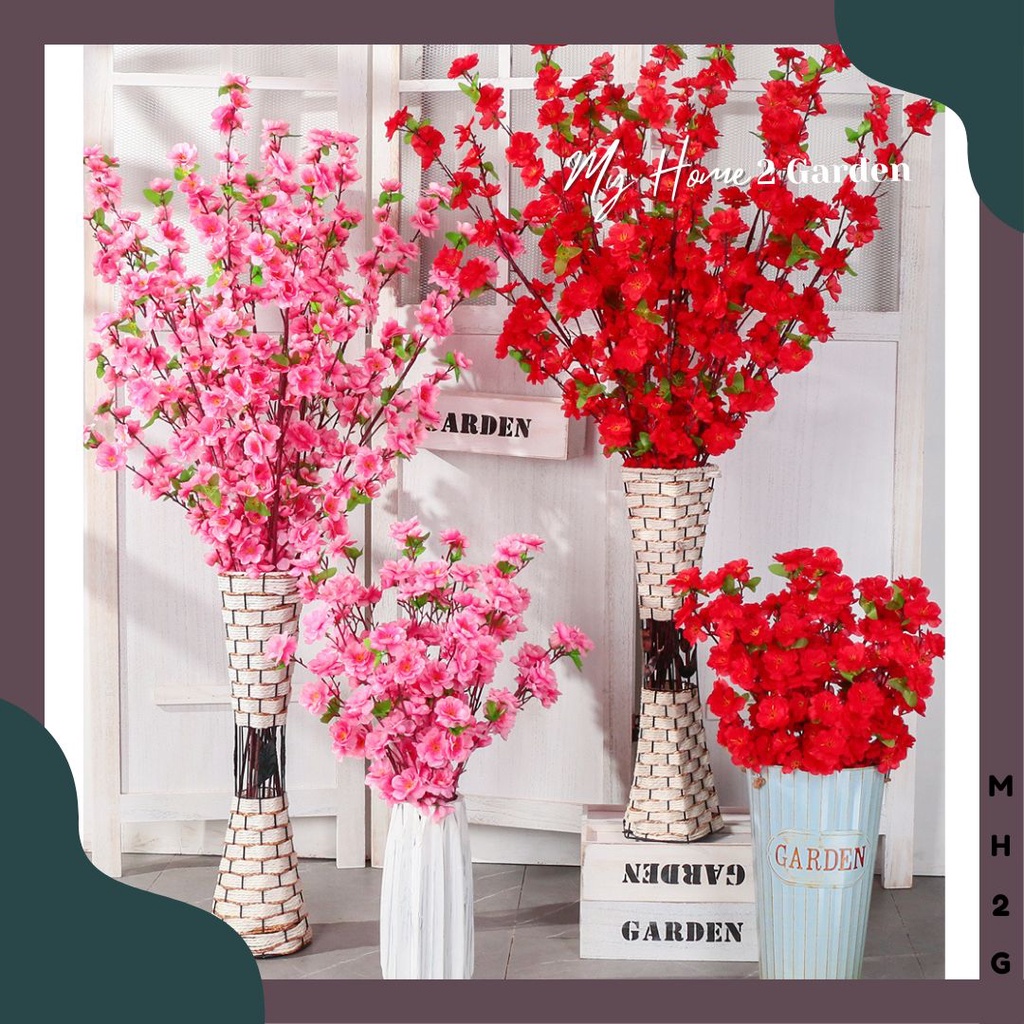 [CNY DECOR] Artificial Peach Blossom Peony Chinese New Year Decoration ...