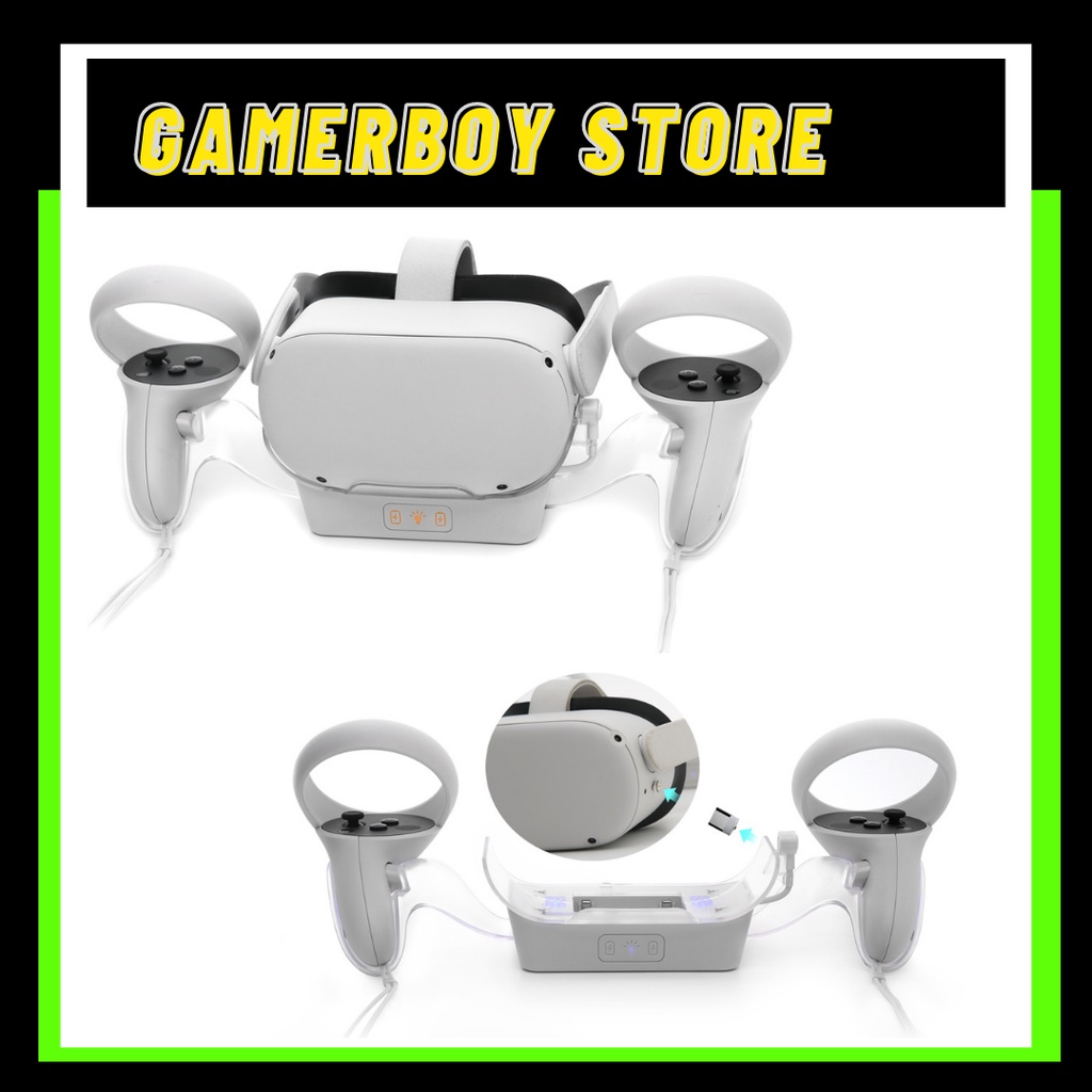 DOBE CHARGING KIT FOR OCULUS QUEST 2 [TY-2806] (OCULUS VR NOT INCLUDED ...