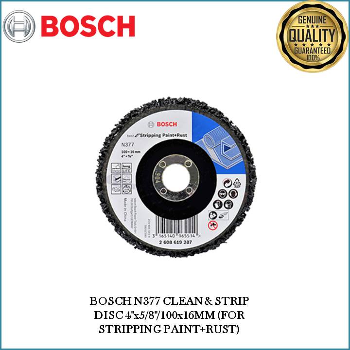 BOSCH N377 CLEAN & STRIP DISC 4"x5/8"/100x16MM (FOR STRIPPING PAINT ...
