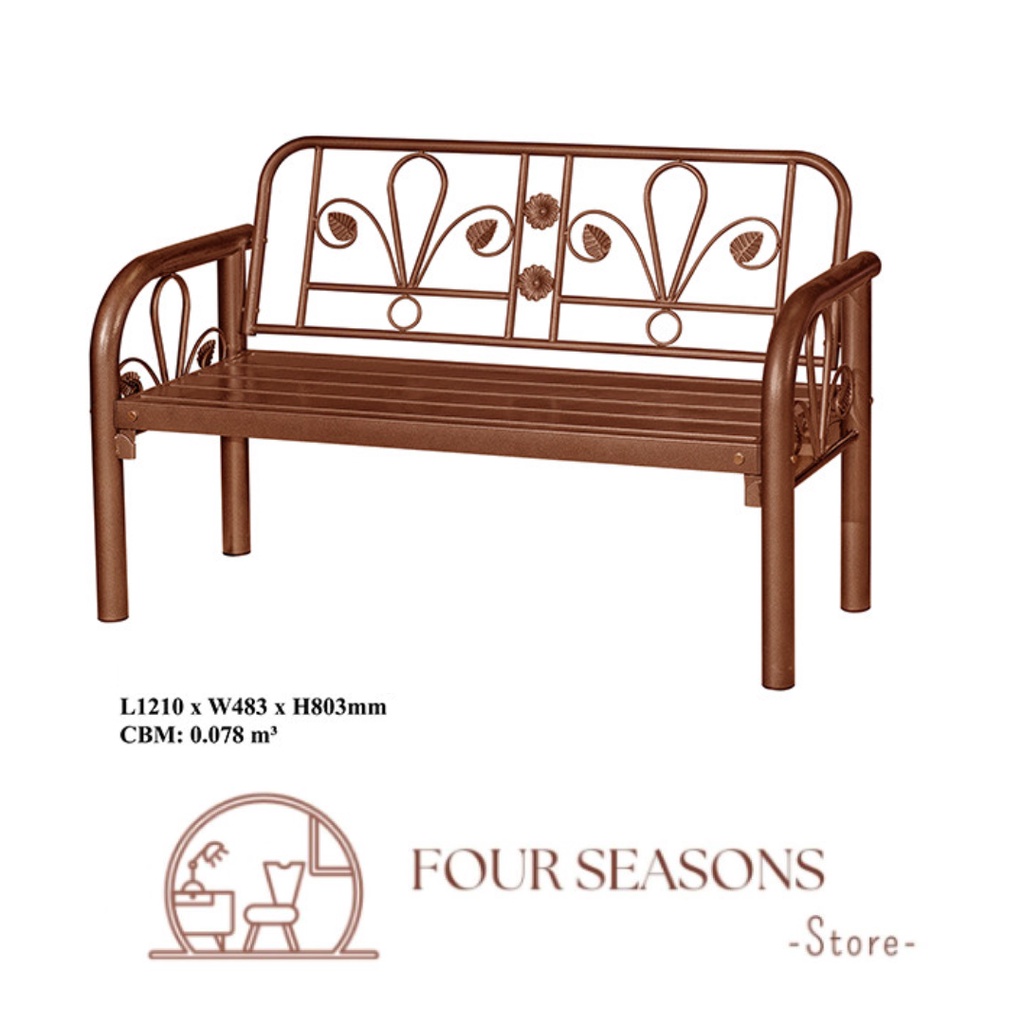 [READY STOK] (1 unit 1 order) 4" Bench Chair/Metal Bench Chair/Long ...