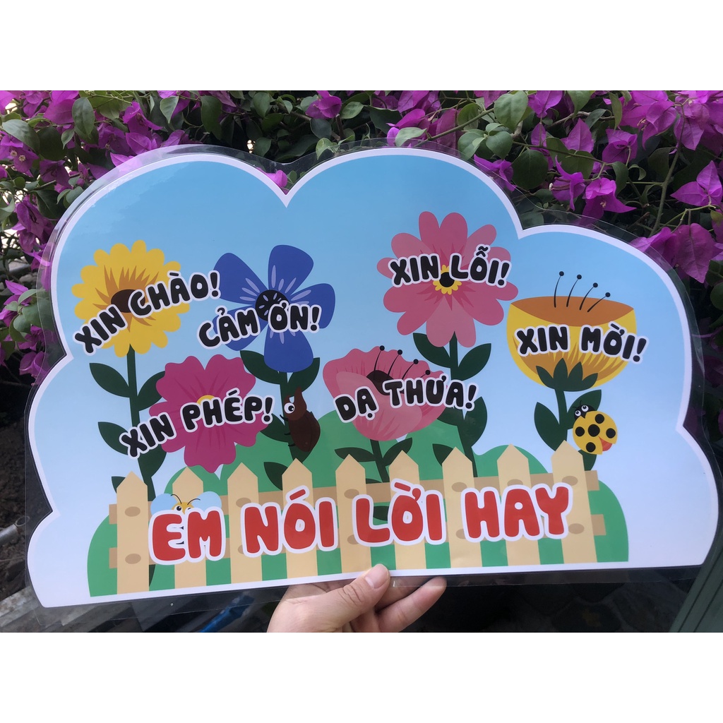 I say good words, laminated in plastic, a3 size, wall tape available ...