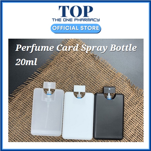 Portable Travel Pocket Card Spray Bottles Containers 20ml - White ...