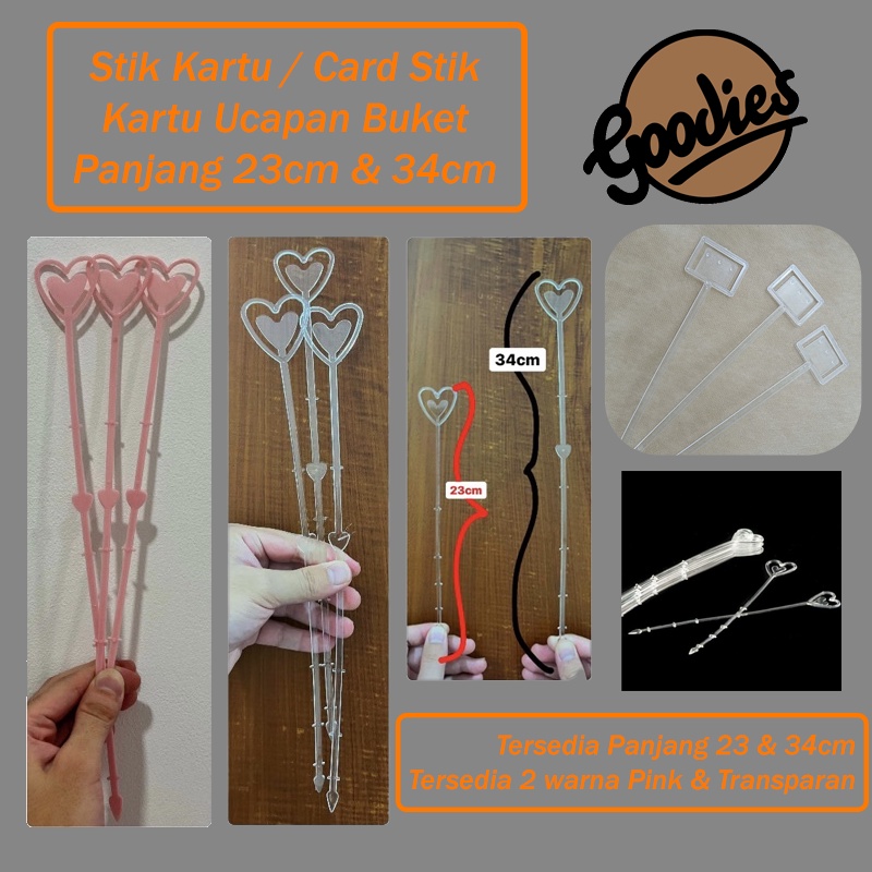 Greeting Card Stick (23cm & 34cm) Greeting Card Stick Holder Bouquet ...