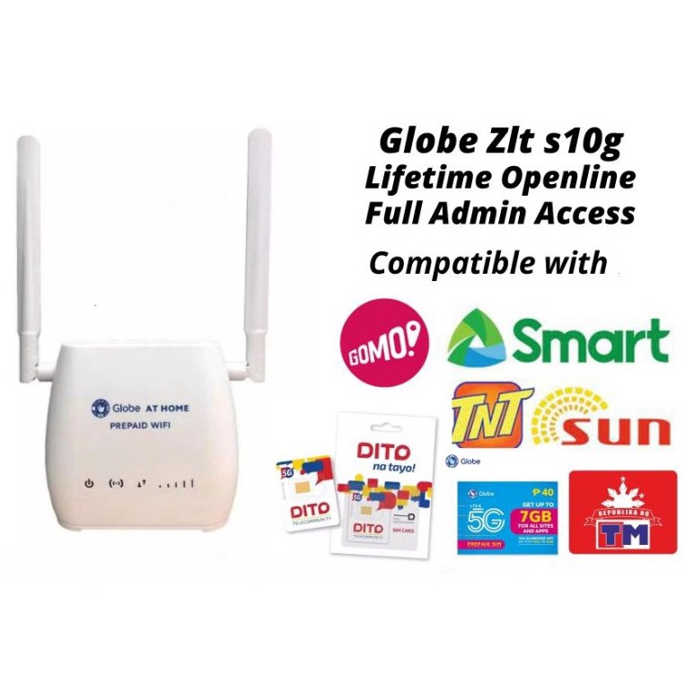 OPENLINE! Globe At Home Prepaid WiFi (ZLT S10G) | Shopee Malaysia