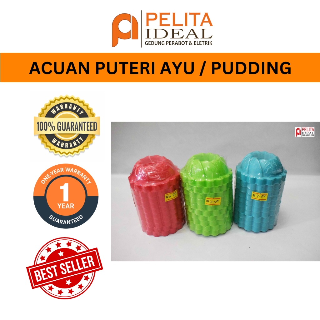 KITCHEN ACUAN KUIH PUTERI AYU / PUDDING MOULD / ACUAN JELI [10 PCS PER ...