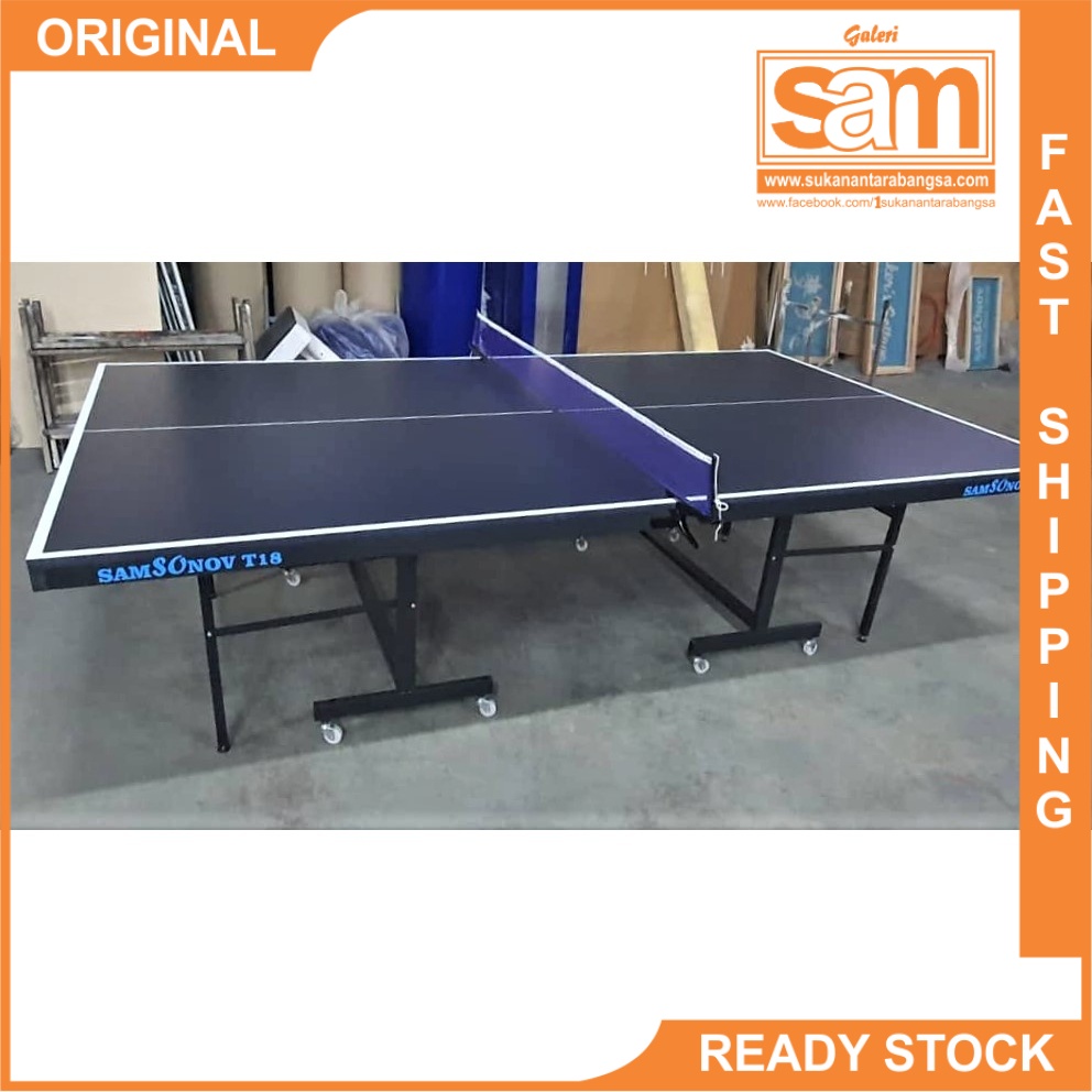 Meja Ping Pong SAMSONOV T18 Table Tennis Table (delivering to limited areas only) | Shopee Malaysia