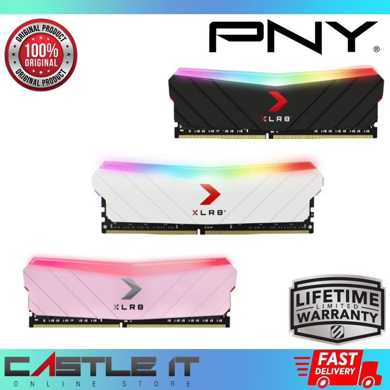 PNY XLR8 Gaming EPIC-X RGB 8GB/16GB RAM DDR4 3200MHz 3600MHz PINK ...
