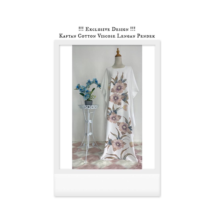 KAFTAN COTTON VISCOSE - EXCLUSIVE DESIGN (LENGAN PENDEK & PANJANG ...