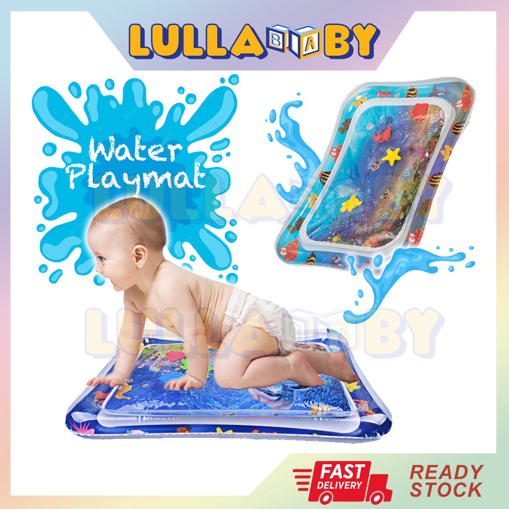 🔥READY STOCK🔥Baby Inflatable Water Play Mat Infant Tummy Time Cushion ...